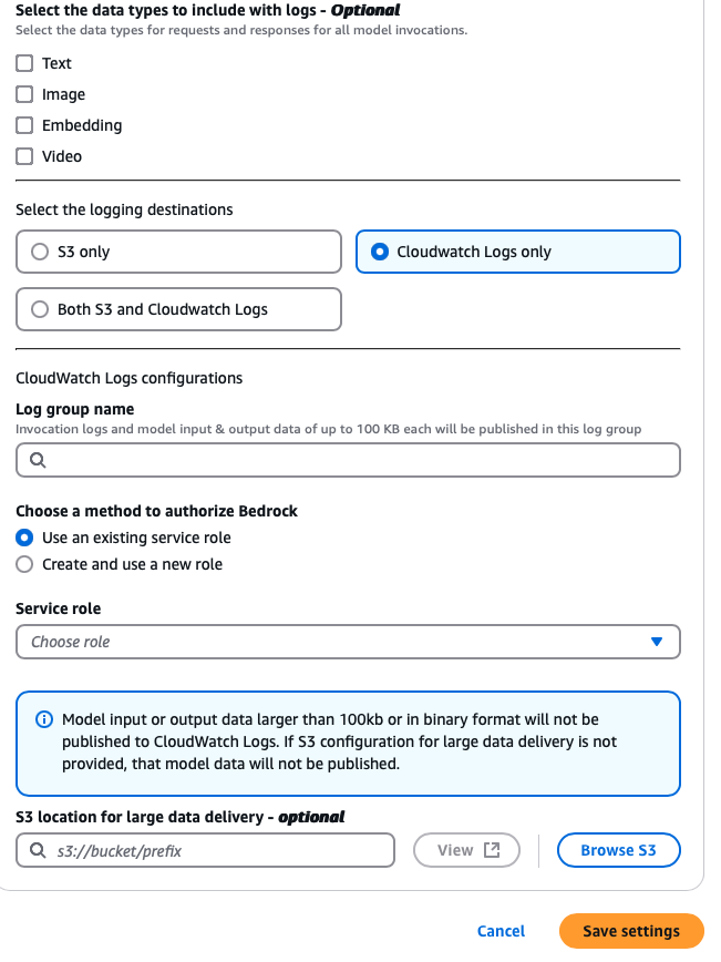 AWS Bedrock Model Invocation Logging - an Overview