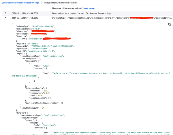 AWS Bedrock Model Invocation Logging - an Overview
